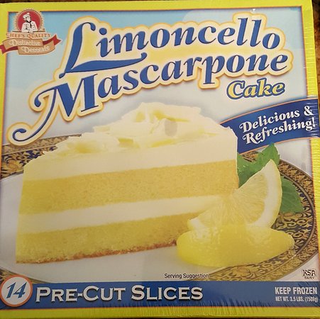 Frozen Chef's Quality - Limoncello Mascarpone Cake - 14 slices Case ...