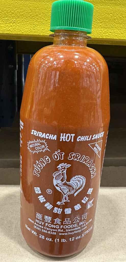 Huy Fong - Sriracha Hot Chili Sauce - 28 oz Bottle Unit | MACH Foods